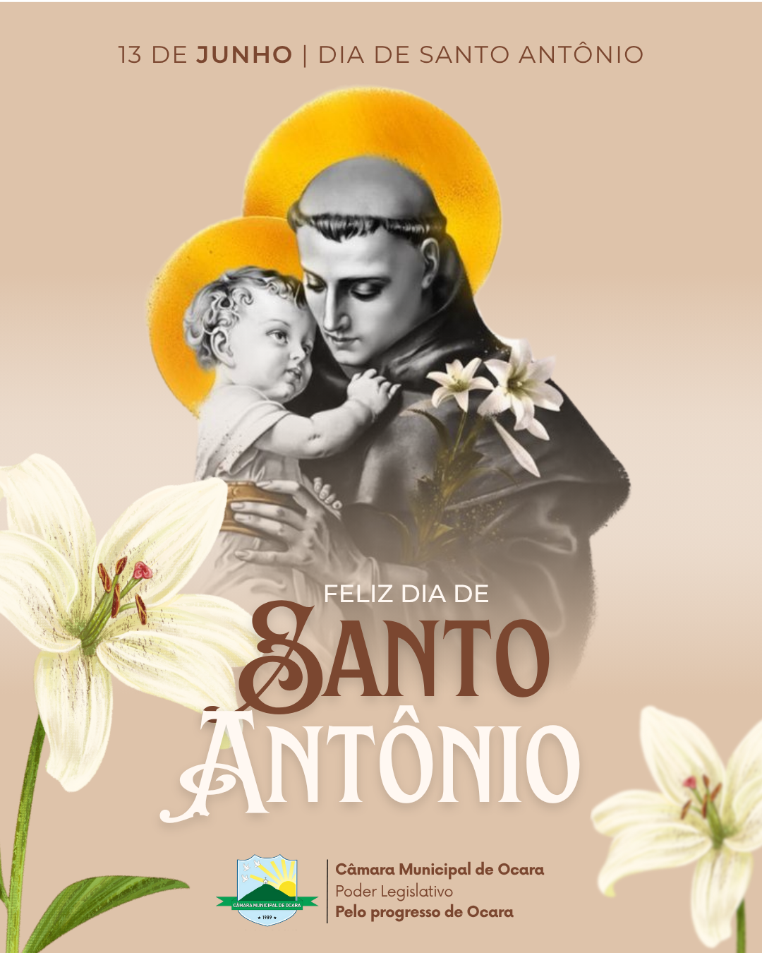 13 de Junho – Dia de Santo Antônio, Padroeiro de Ocara – Câmara ...