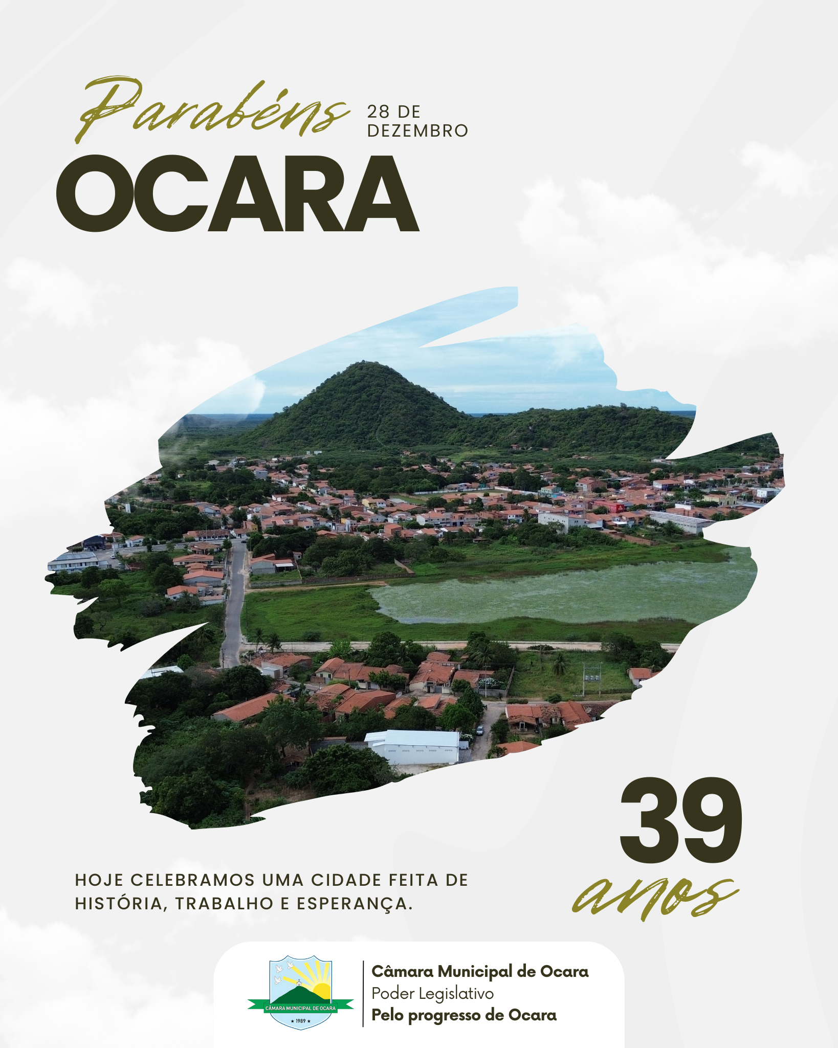 Parabéns, Ocara, pelos seus 39 anos de emancipação política! – Câmara ...
